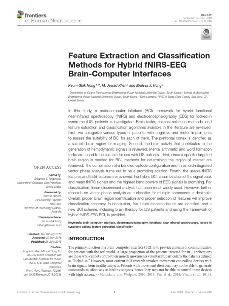 NIRS EEG Features | PDF | Electroencephalography | Brain