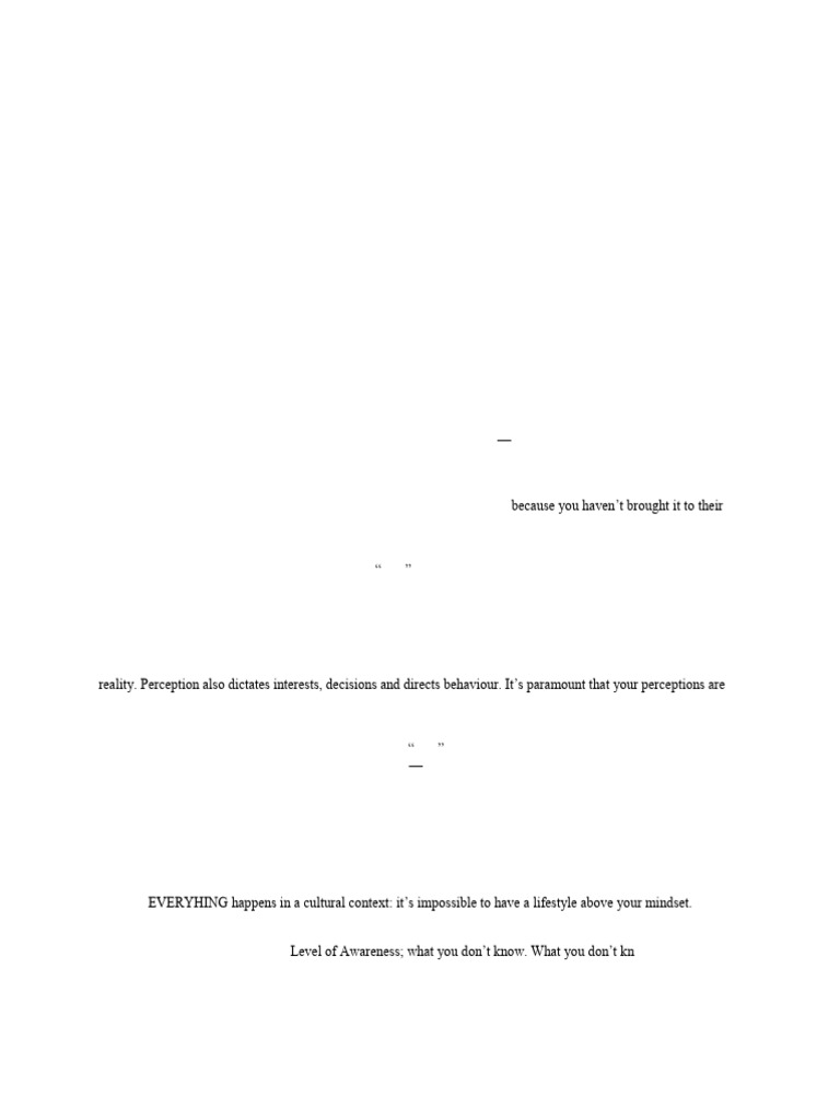 Building Your Personal Profile | PDF | Mind | Thought