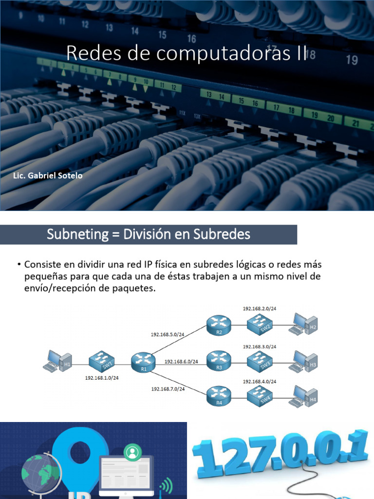 Subnetting - Redes de Computadoras II | PDF | Dirección IP | Protocolos de internet