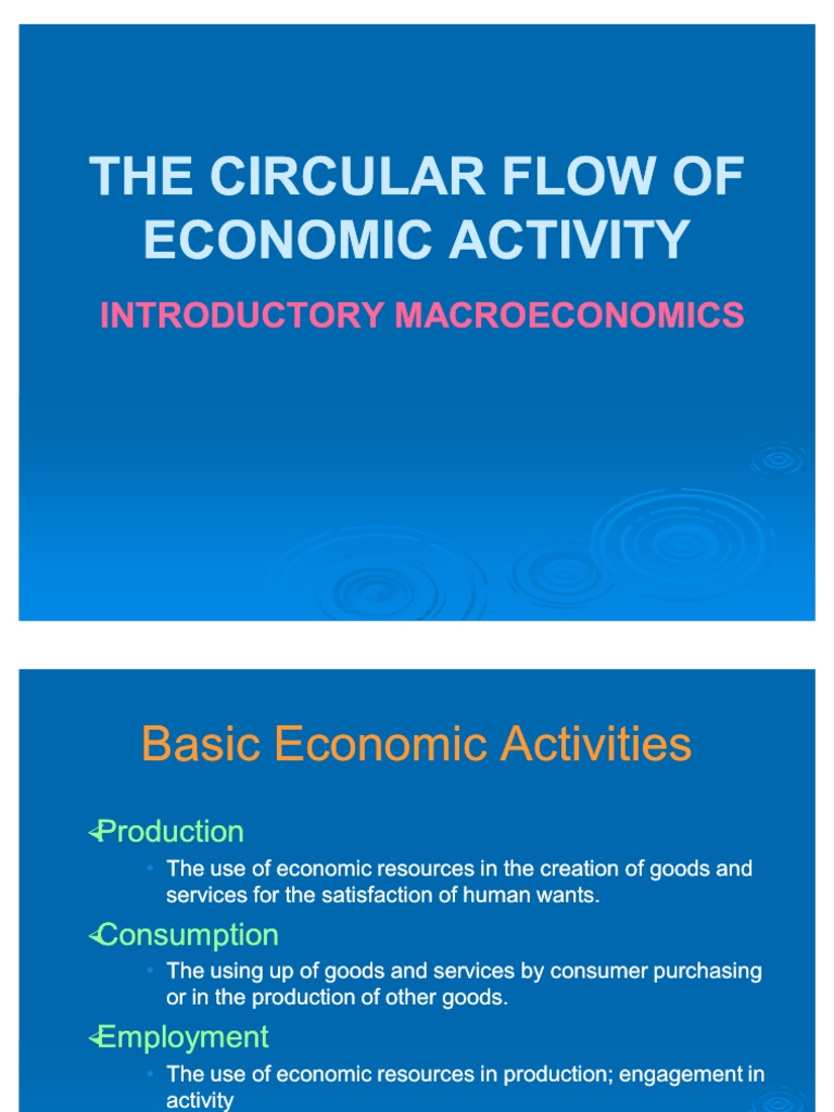 Circular Flow of Eco Activity | PDF | Income | Factors Of Production