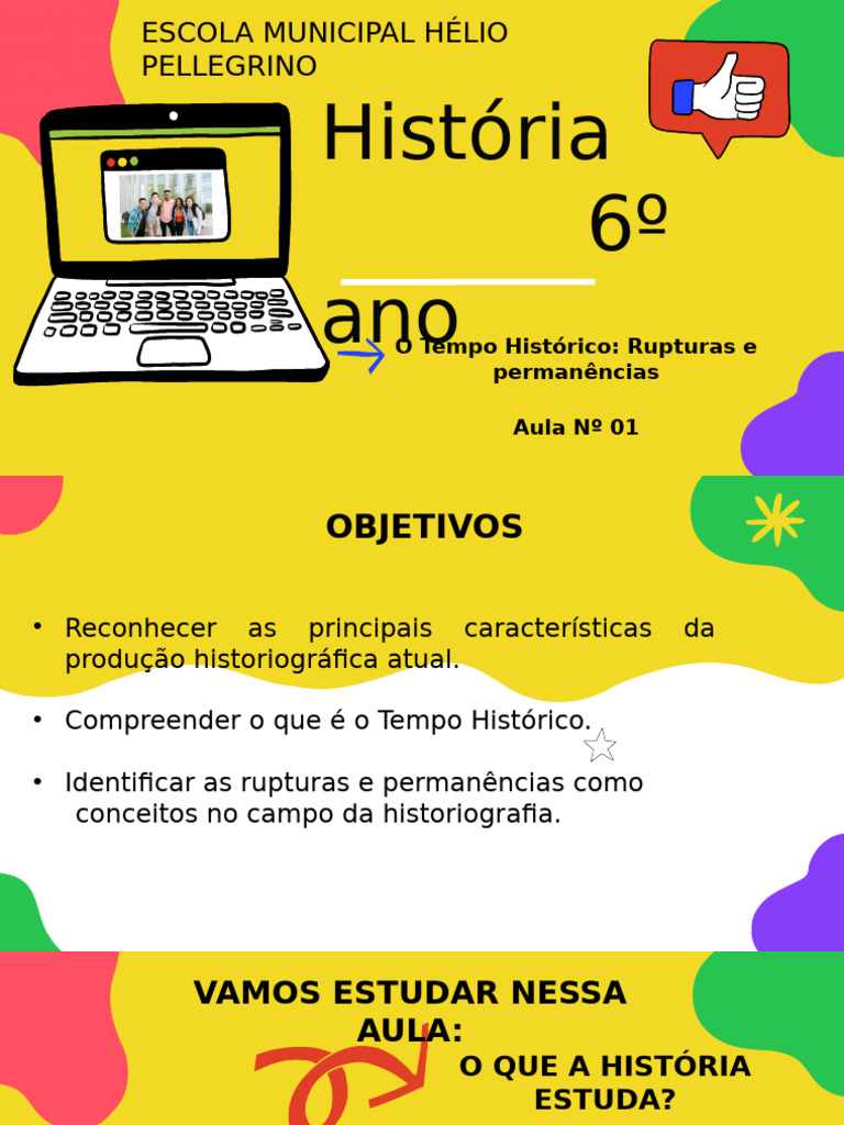 6º Ano Aula 01 Pronto | PDF | Tempo | Humano