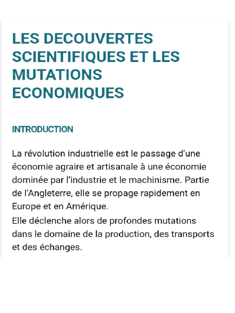 PDF - Decouertes Scientifiques | PDF