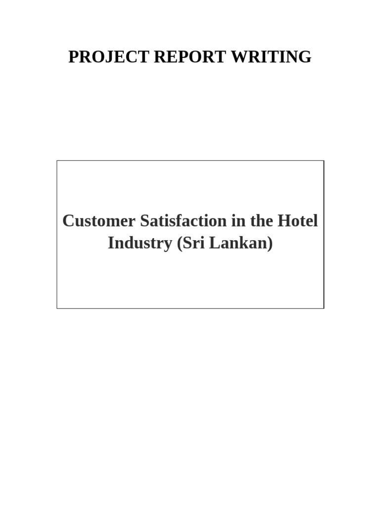 Project Report Writing Chapter 1 | PDF | Business