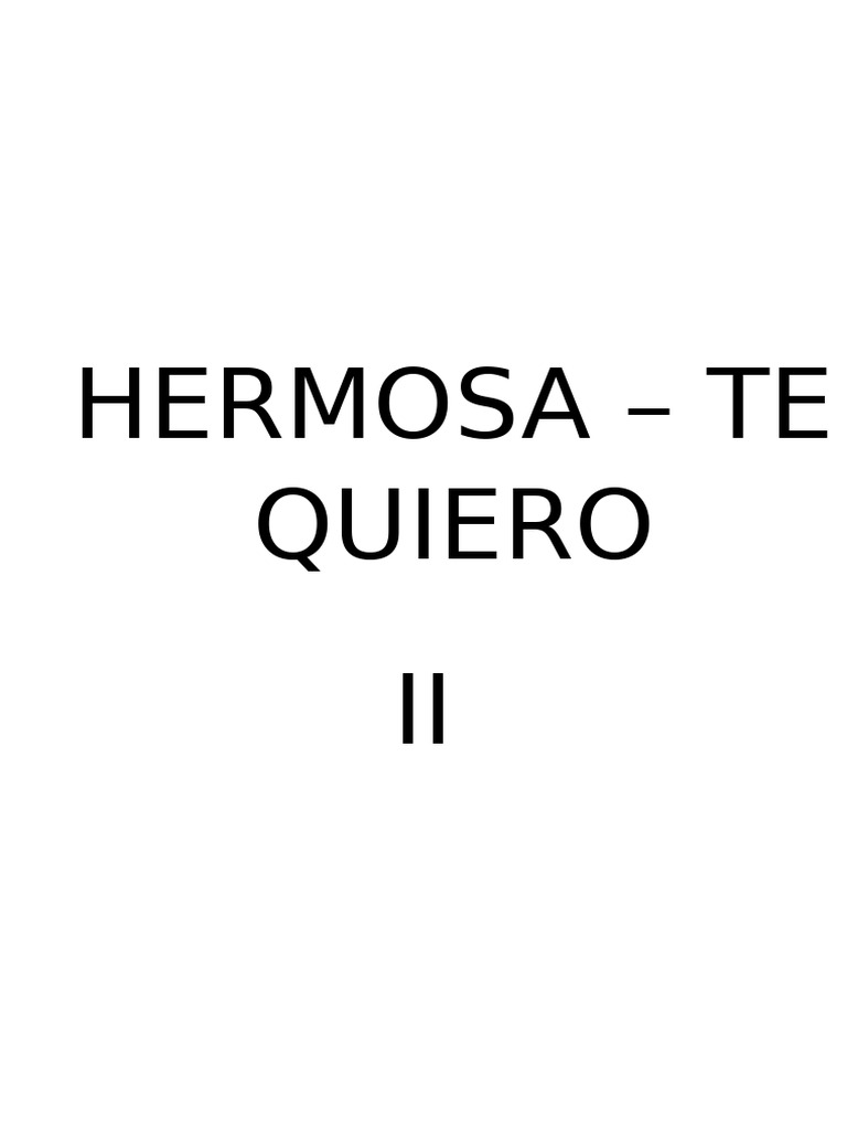Hernosa Te Quiero - II | PDF | Belleza