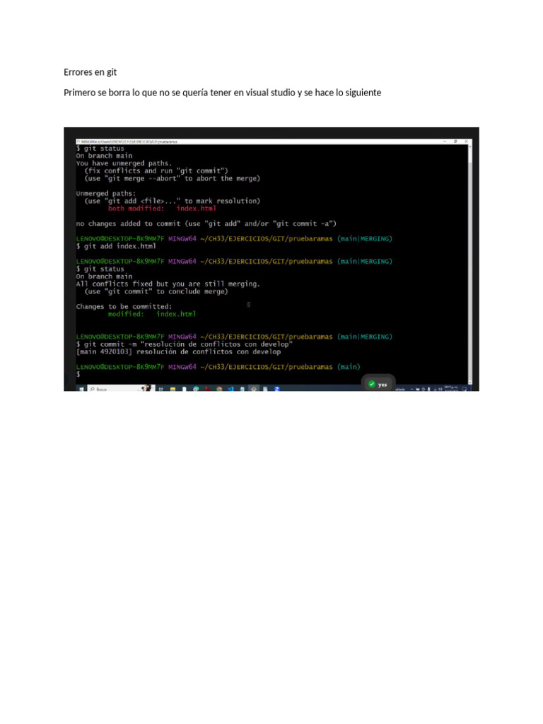 Errores comunes al usar Git y SSH | PDF