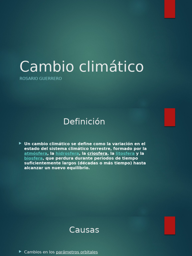 Causas y efectos del cambio climático | PDF | Clima | Cambio climático