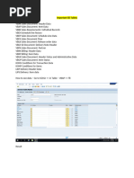 SAP Delivery Document Tables Overview | PDF