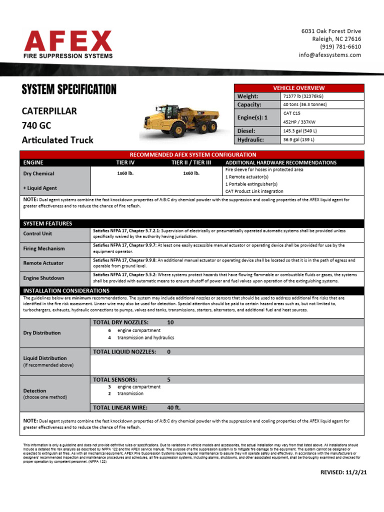 Caterpillar-740 GC | PDF | Firefighting | Manufactured Goods