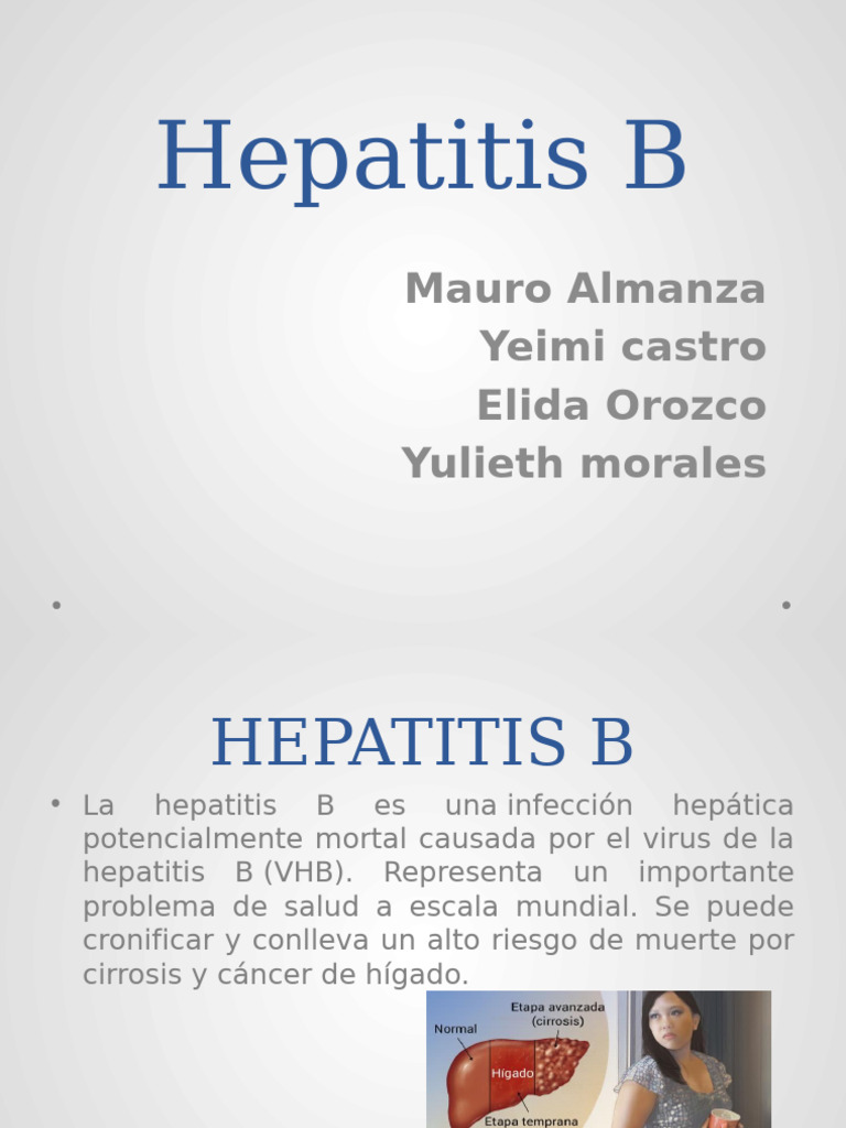Información esencial sobre hepatitis B | PDF | Hepatitis | Hepatitis B