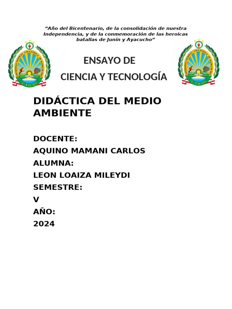 Ensayo Ciencia y Tecnologia Completo | PDF | Teoría | Hipótesis