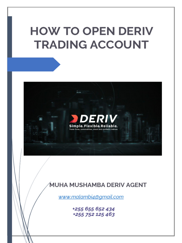 How To Open Deriv Trading Account Ii-1 | PDF | Password