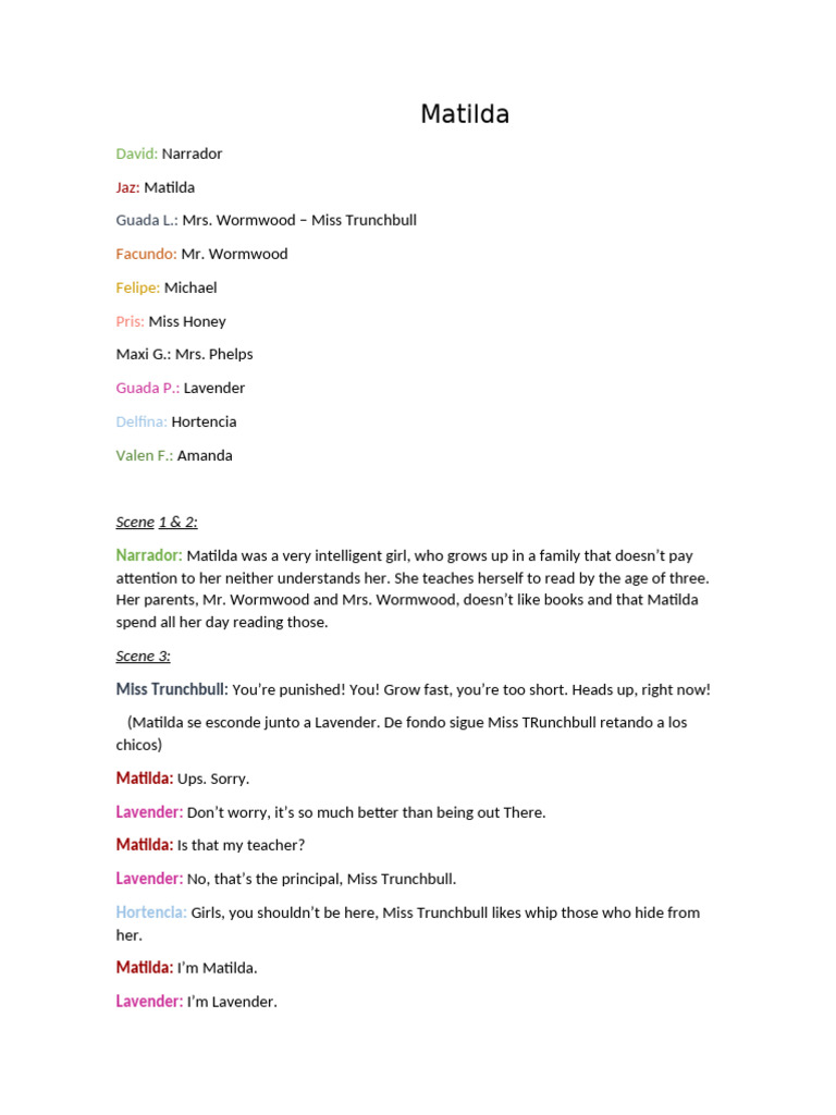 Matilda | PDF