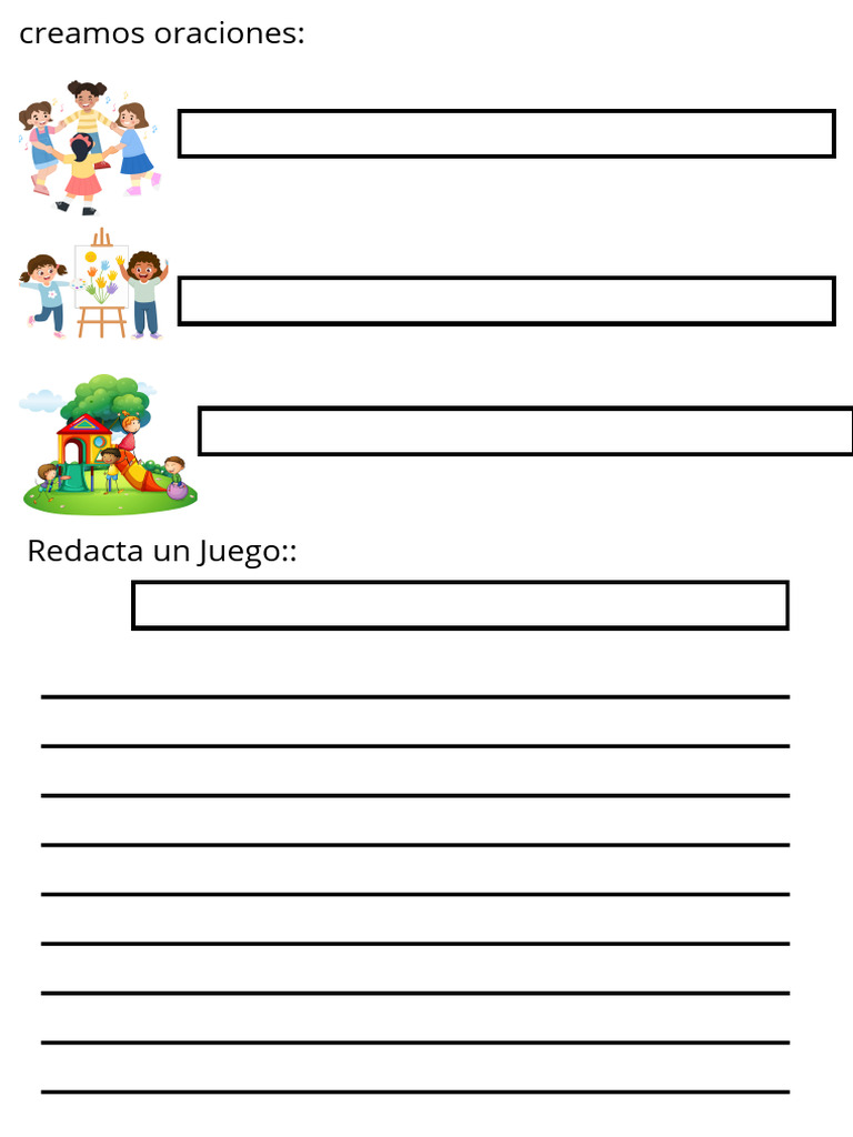 Creamos Oraciones | PDF