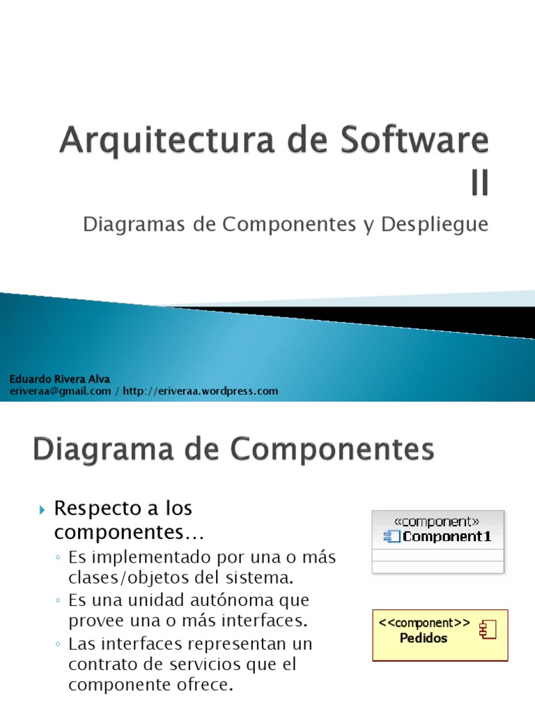Arquitectura de Software II - Diagrama de Componentes y Despliegue ...