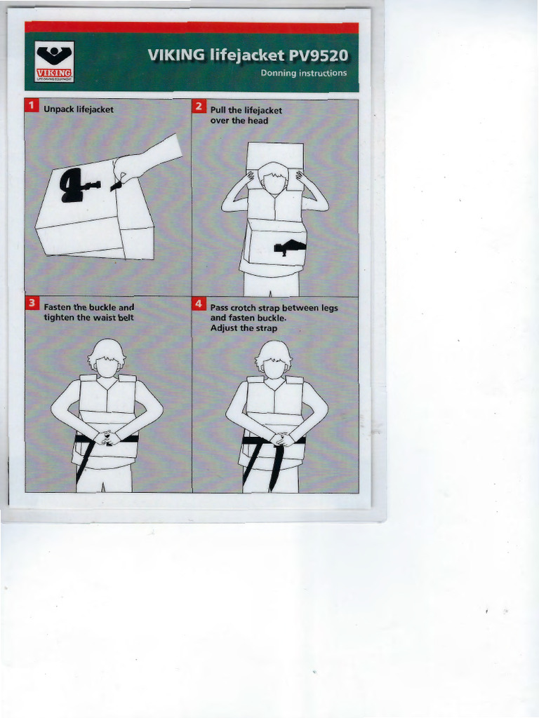 Life jacket instruction | PDF
