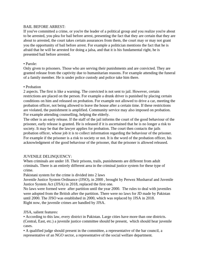 BAIL BEFORE ARREST | PDF | Bail | Juvenile Delinquency
