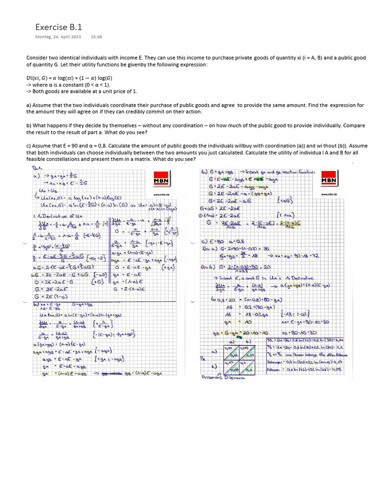 Intermediate Public Economics Exercises | PDF | Taxes | Elasticity (Economics)