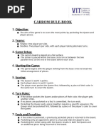 CARROM Rules Book | PDF | Athletic Sports | Teams