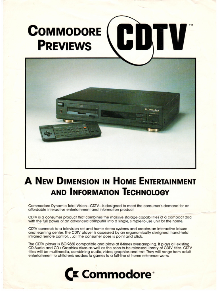 Commodore Previews CDTV | PDF