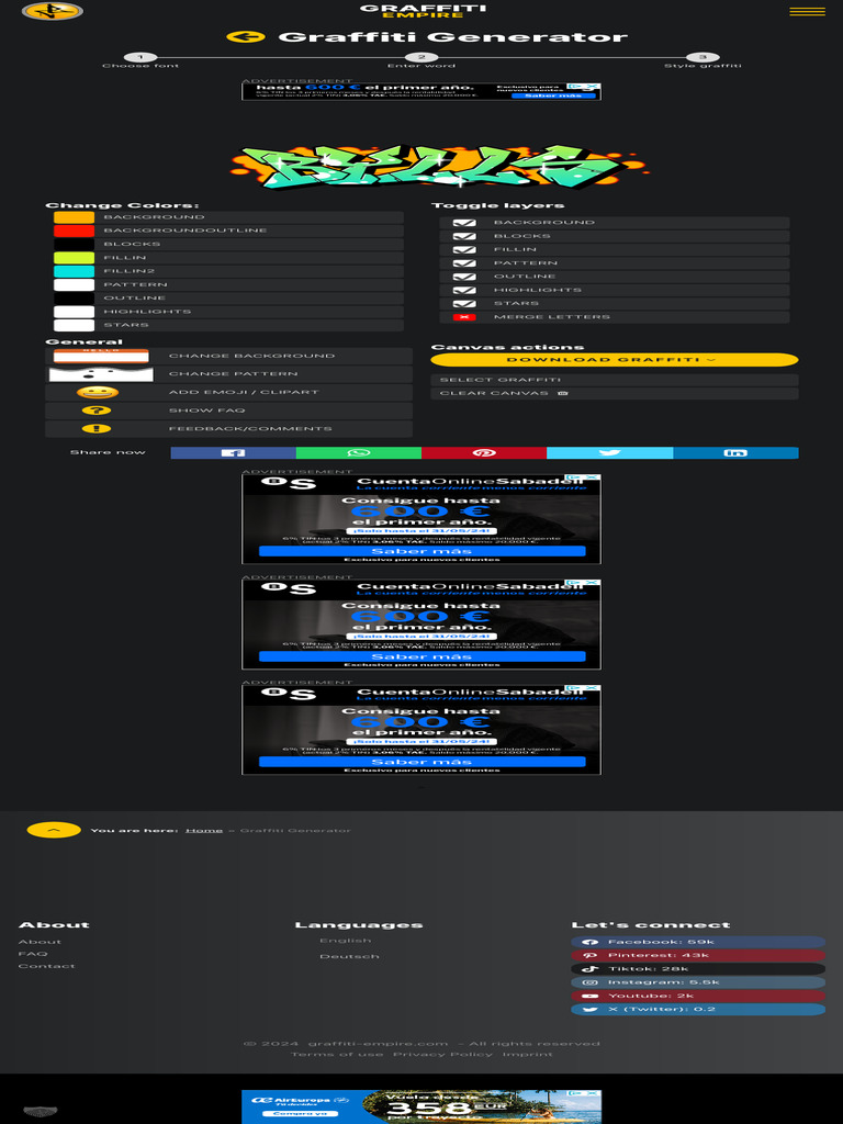 Graffiti Generator Online Graffiti Generator - Graffiti Empire | PDF