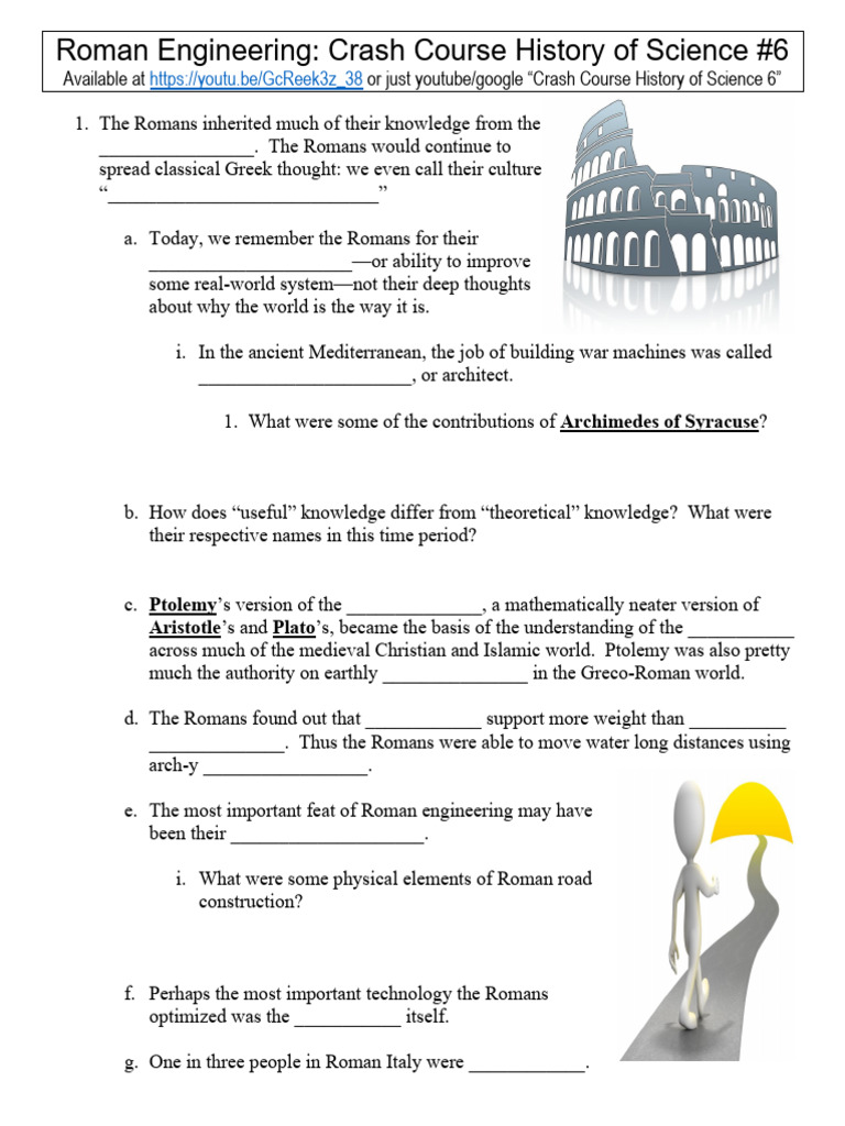 Crash Course History of Science 6 Roman Engineering | PDF | History Of ...