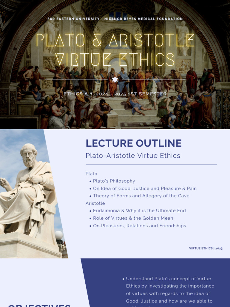 Plato-Aristotle Virtue Ethics | PDF | Socrates | Virtue
