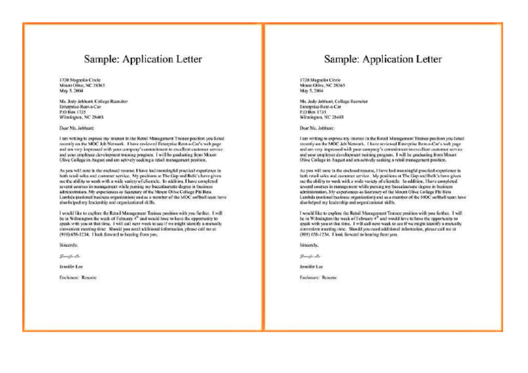 Cover Letter Example | PDF