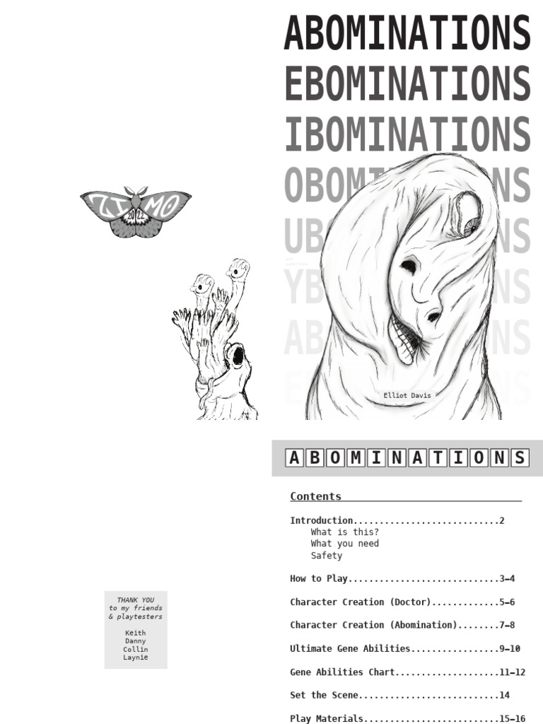 Abominations Spreads | PDF