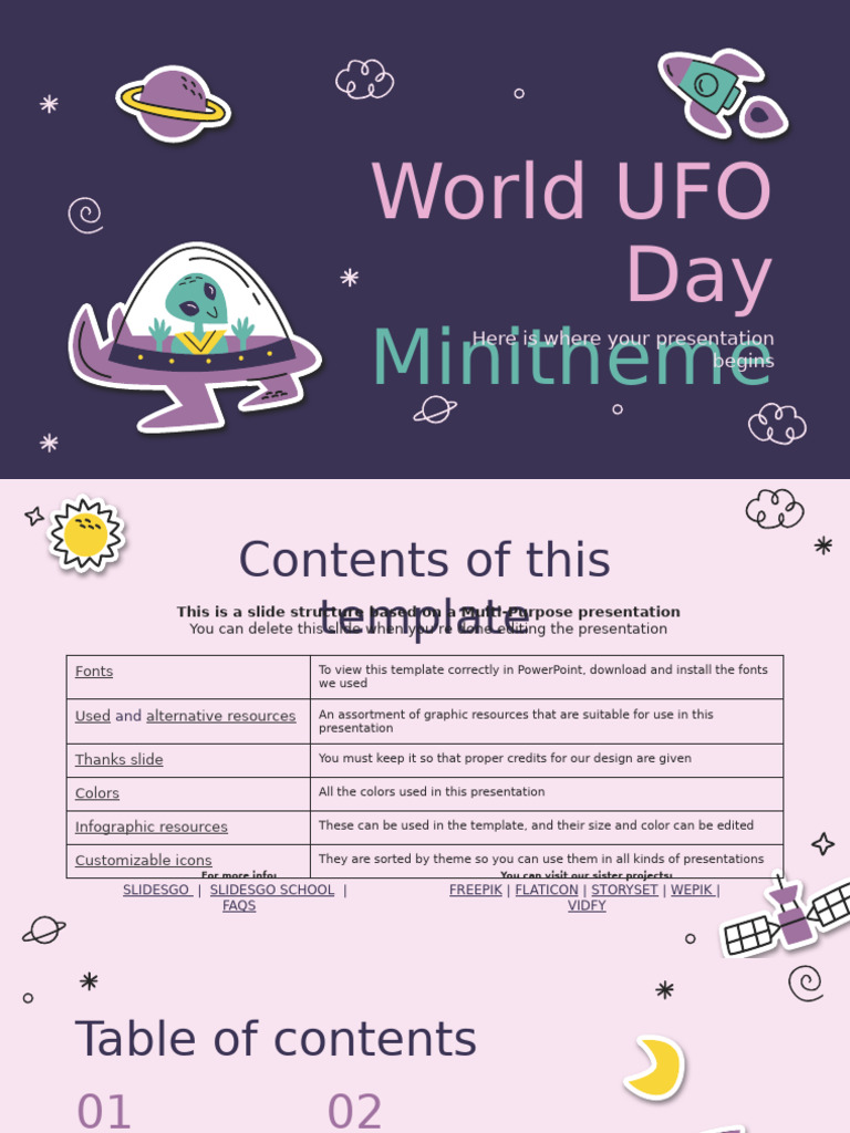 World UFO Day Minitheme by Slidesgo | PDF | Planets | Jupiter