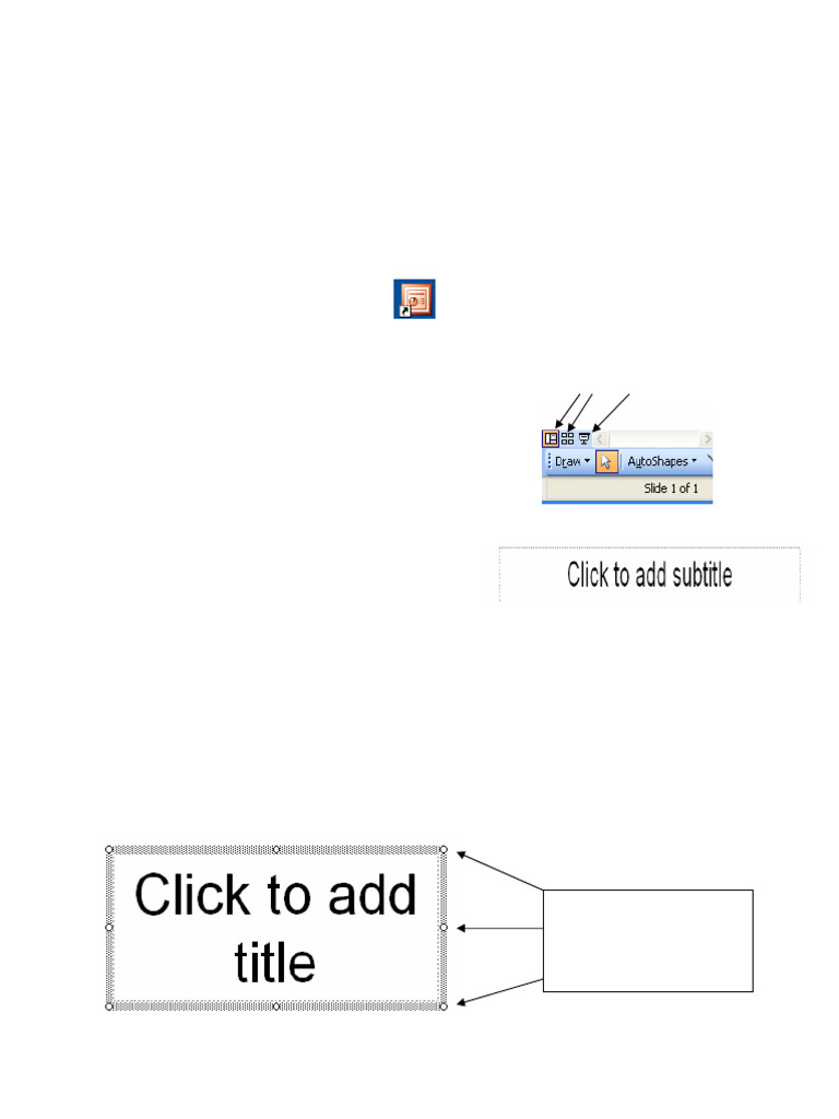 Introduction To Powerpoint | PDF | Microsoft Power Point | Cursor (User Interface)