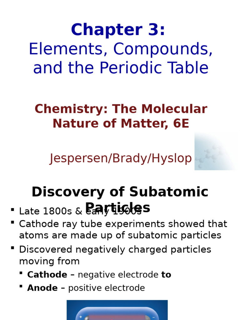CH3_PeriodicTable | PDF | Ion | Chemical Compounds