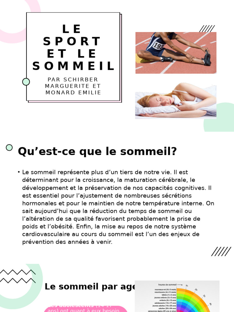 Le Sport Et Le Sommeil | PDF | Sommeil | Adolescence