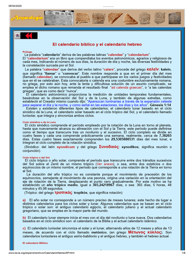 Calendario Hebreo: Estructura y Significado | PDF | Año | Pascua