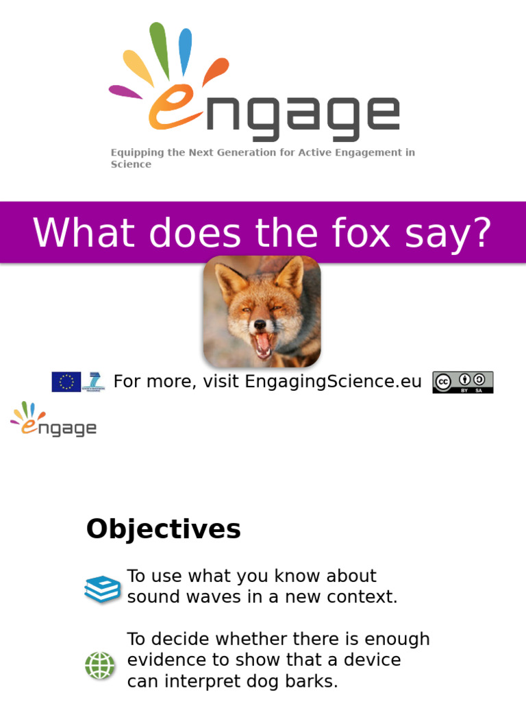 What Does The Fox Say | PDF | Sound | Pitch (Music)