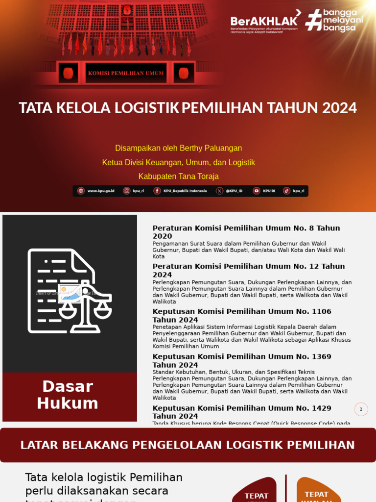 Tata Kelola Logistik Pemilu 2024 | PDF