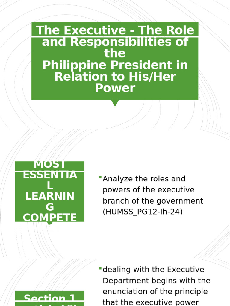 PPG Wk9 The Executive | PDF | Pardon | Criminal Law