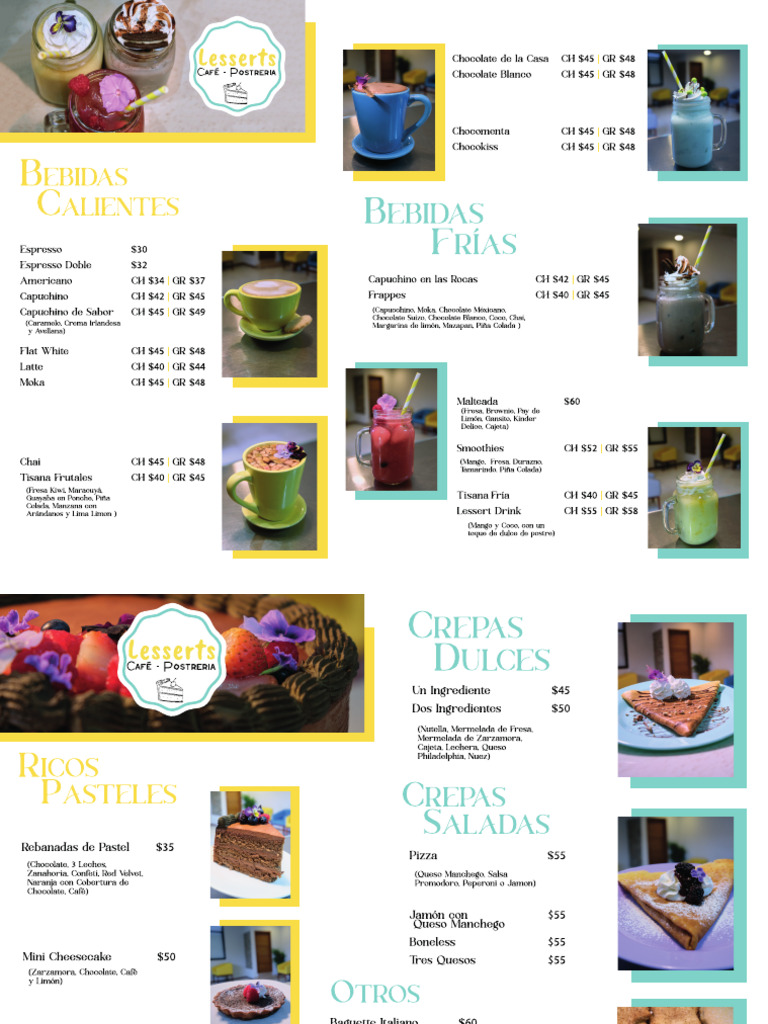 Menu Lesly - Tamaño Carta | PDF