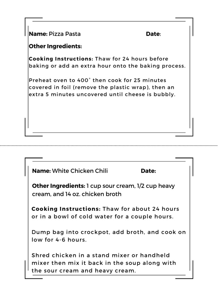 Fall Guide Alternative Cooking Labels | PDF | Slow Cooker | Cooking
