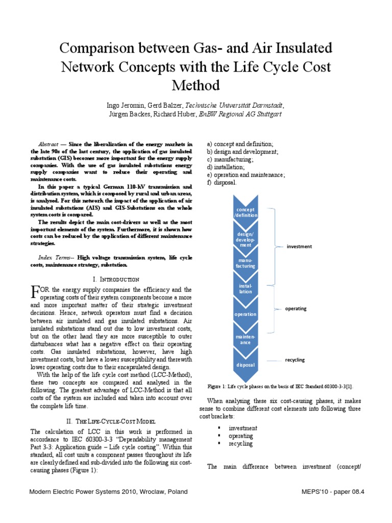 Comparison Between GIS & AIS | Electrical Substation | Life Cycle ...