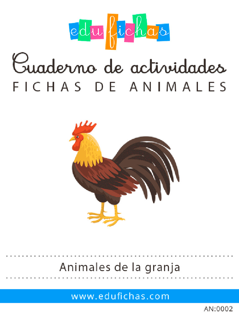 AN002 Animales de La Granja Edufichas | PDF