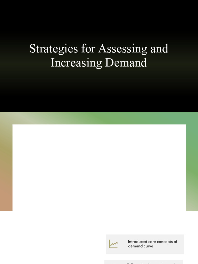 Demand Assessment Strategies Explained | PDF | Auction