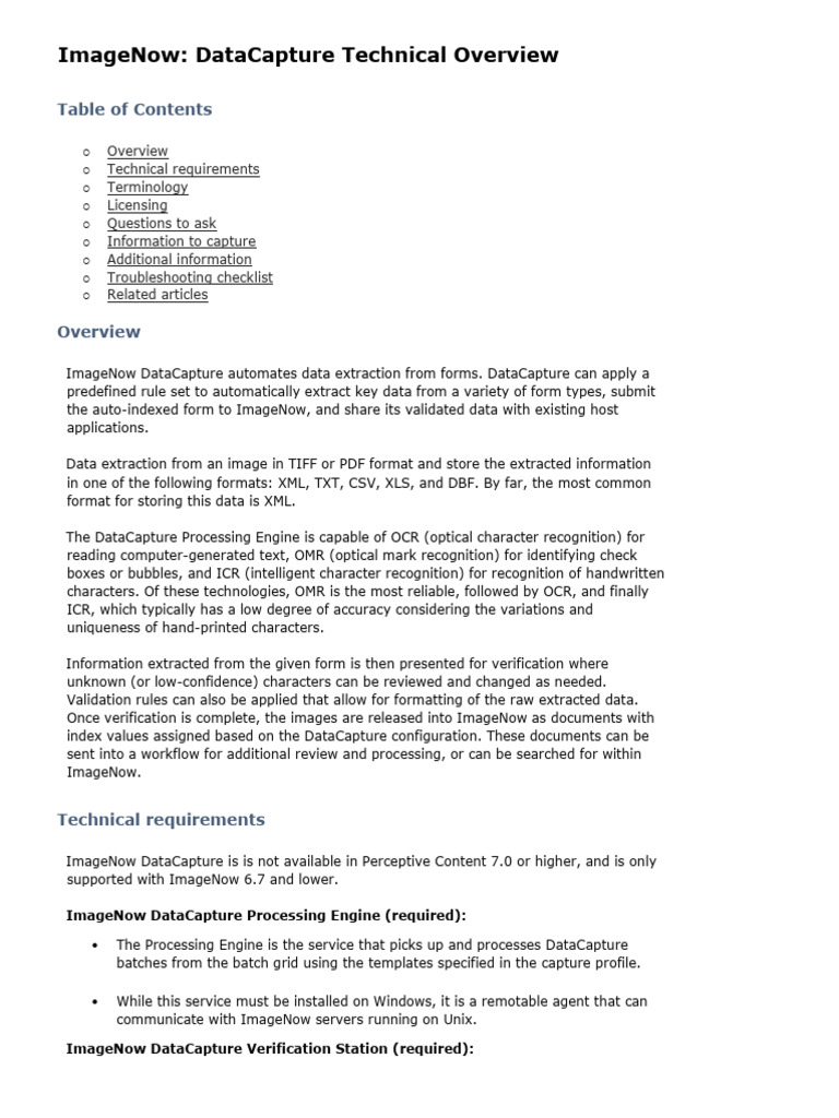 ImageNow DataCapture Guide | PDF | Optical Character Recognition ...