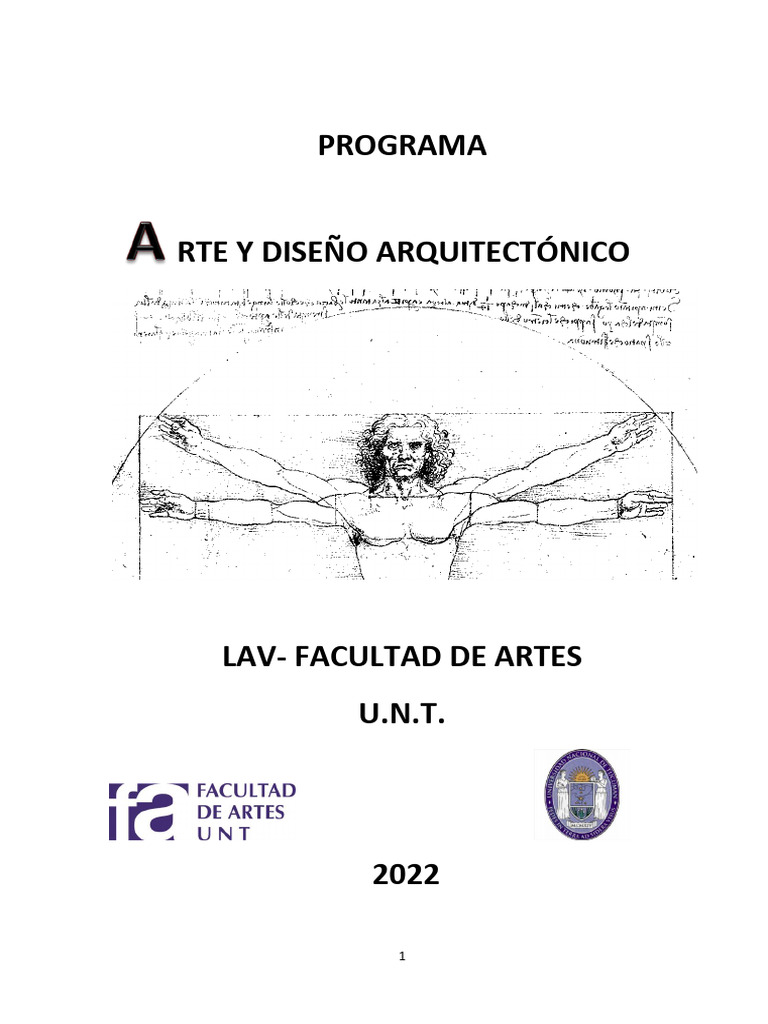 PROGRAMA Arte-Y Diseño-Arquitectónico Faunt | PDF | Diseño ...