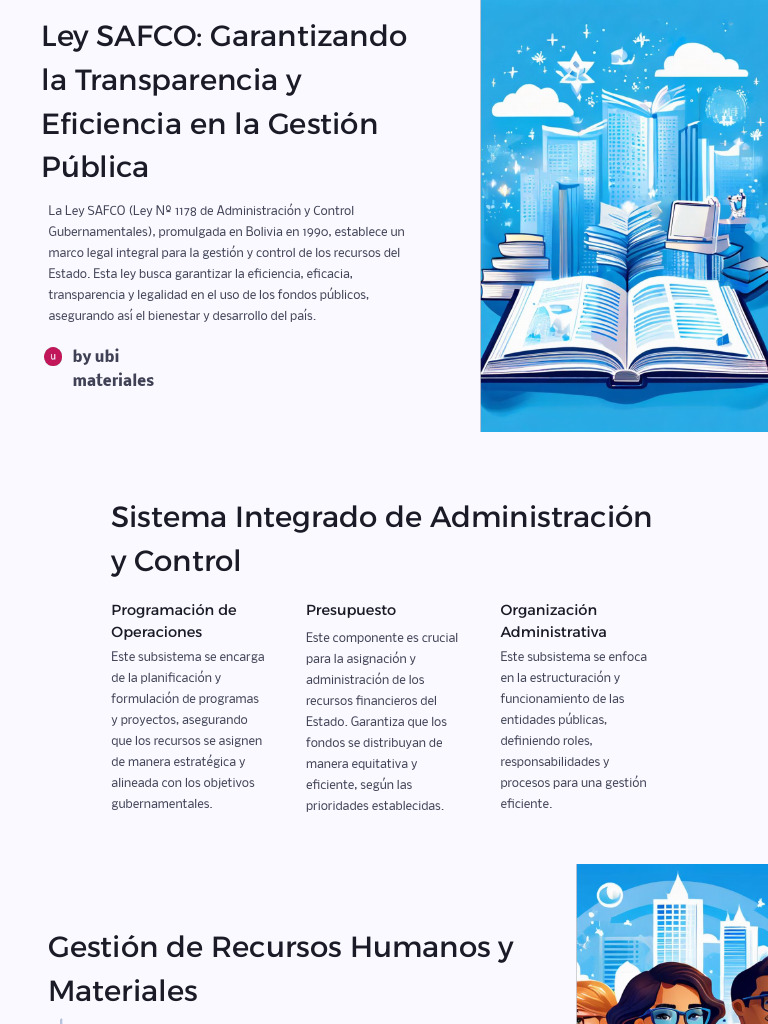 03 Ley-SAFCO - Diapositivas | PDF | Auditoría | Contabilidad