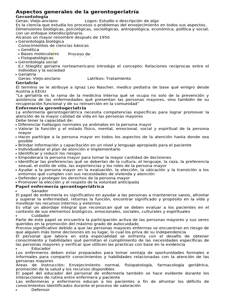 Clases Geronto | PDF | Digestión | Sistema digestivo humano