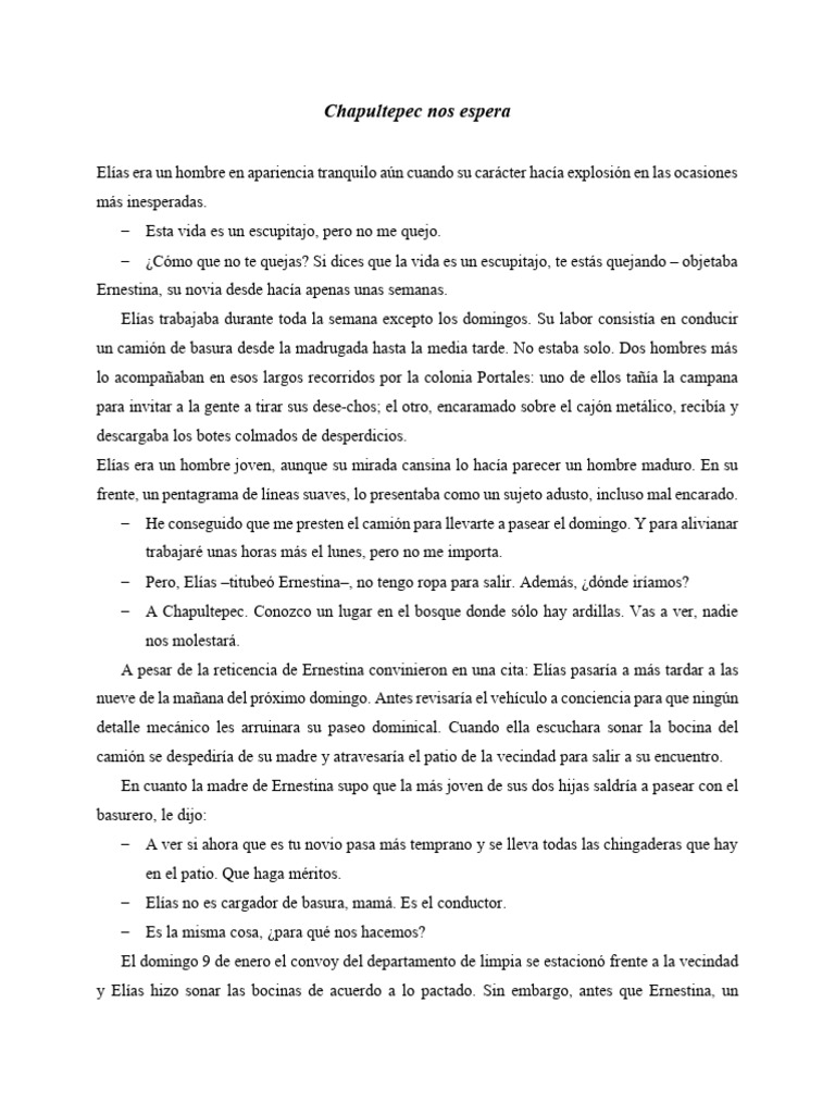 Chapultepec Nos Espera - Edited | PDF