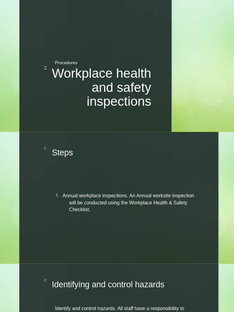 Workplace Health and Safety Policy and Procedures | PDF | Business ...