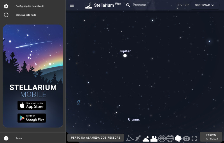 Stellarium Web Online Mapa Estelar | PDF