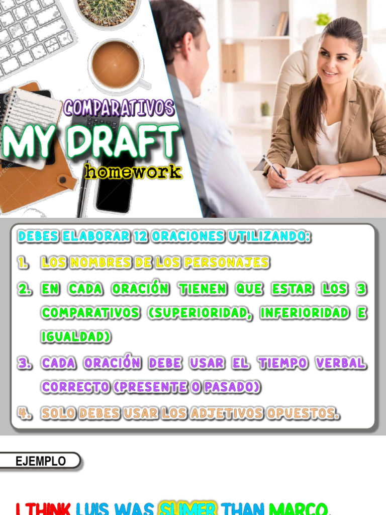 Pautas My Draft 02 - Comparativos | PDF | Language Arts & Discipline