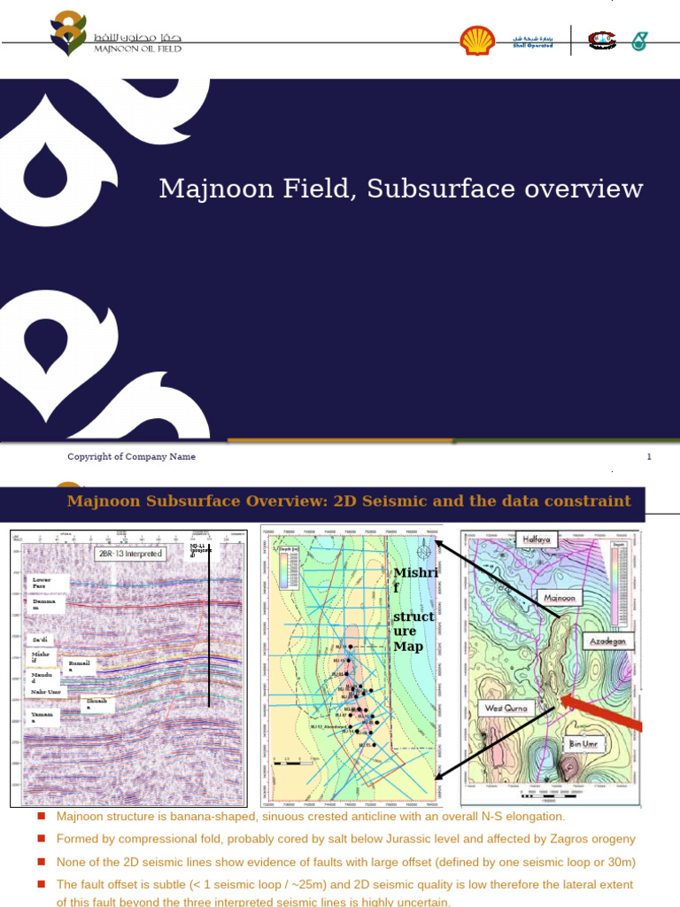 Majnoon Subsurface Overview (2D Vs 3D Seismic) | PDF | Geophysics ...